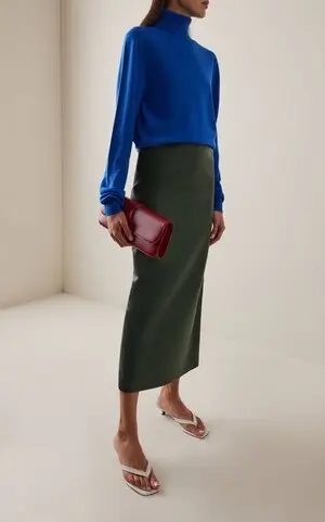 THE FRANKIE SHOP Eve Thin Wool Turtleneck Sweater