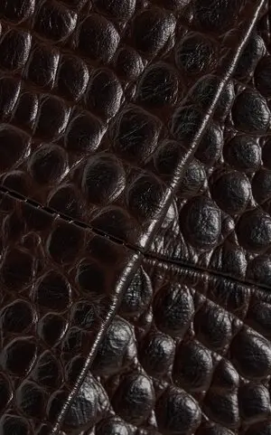 Tove Yula Embossed Leather Midi Skirt