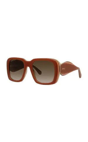 Loewe Signature Square-frame Acetate Sunglasses - Orange