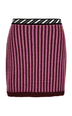 Versace Crochet Knit Mini Skirt