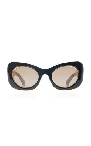 Loewe Signature Cat-eye Acetate Sunglasses - Brown