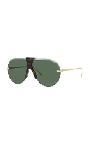 Loewe Slim Round-frame Metal Sunglasses