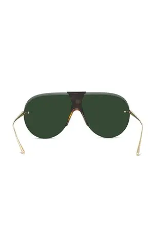 Loewe Slim Round-frame Metal Sunglasses