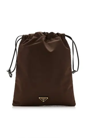 Prada Wish Re-nylon Pouch - Brown