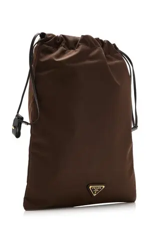 Prada Wish Re-nylon Pouch - Brown