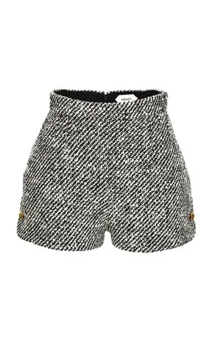 Versace Wool Boucle Mini Shorts