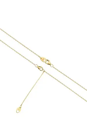 VRAI 14k Yellow Lab-grown Diamond Oval Solitaire Necklace