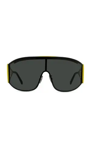 Loewe Signature Square-frame Metal Sunglasses - Black