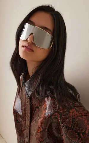 Loewe Signature Square-frame Metal Sunglasses - Silver