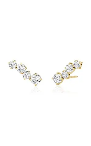 VRAI 14k Yellow Lab-grown Diamond Cosmos Stud - Gold