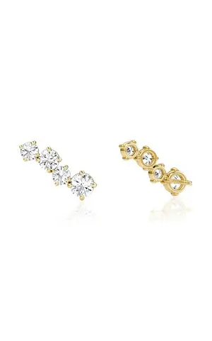 VRAI 14k Yellow Lab-grown Diamond Cosmos Stud