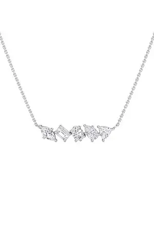VRAI 14k White Gold Lab-grown Diamond Constellation Necklace - Silver