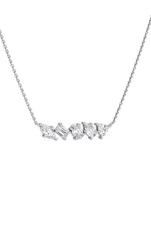 VRAI 14k White Gold Lab-grown Diamond Constellation Necklace