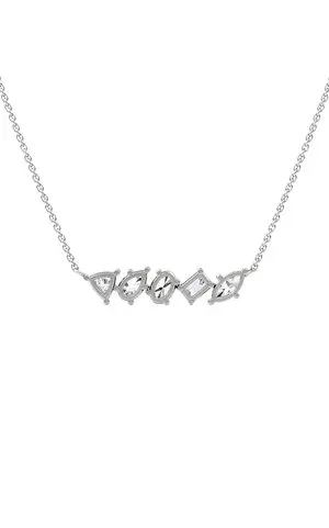 VRAI 14k White Gold Lab-grown Diamond Constellation Necklace