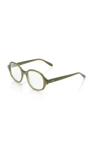 Loewe Slim Square-frame Acetate Optical Glasses - Green