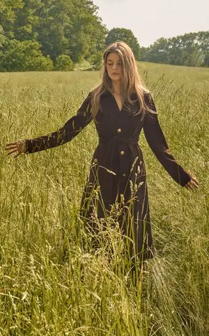 Cara Cara Charlie Lamb Suede Trench Coat