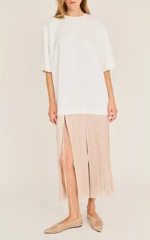 THE GARMENT Tg Cotton-blend Fringe Tee