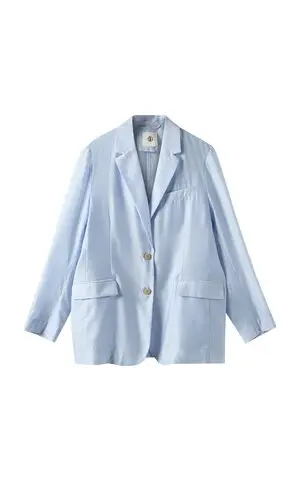 THE GARMENT Eleanor Wool-Blend Blazer Light Blue