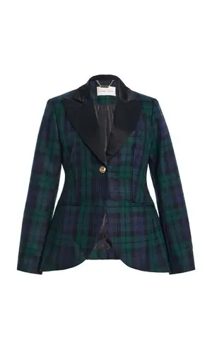 Cara Cara Bradford Virgin Wool Blazer - Plaid