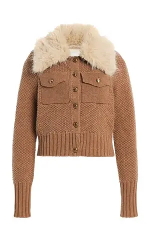 Cara Cara Kodiak Cotton-merino Wool Cardigan - Brown