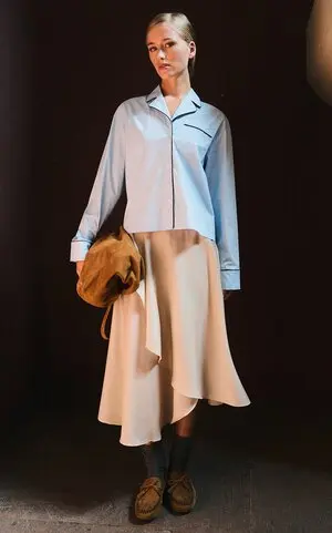 THE GARMENT Cyprus Cotton-blend Pj Shirt - Light Blue