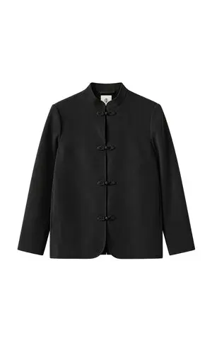 THE GARMENT Crepe Button Jacket Black