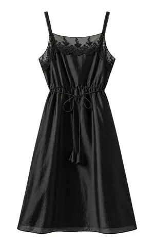 THE GARMENT Gilian Flower Midi Dress - Black