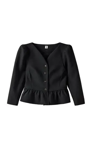 THE GARMENT Lexi Peplum Blazer - Black