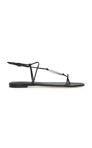 Studio Amelia Pierre Leather Sandals Black