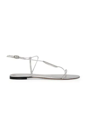 Studio Amelia Pierre Leather Sandals - Silver