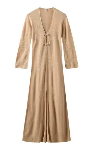 THE GARMENT Desire Cotton Button Maxi Dress - Tan