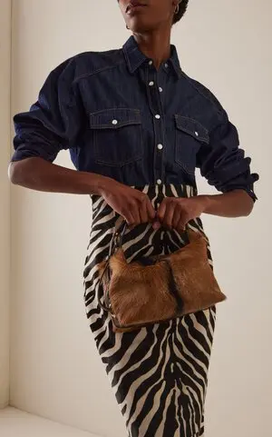 CHRISTIAN LOUBOUTIN Flo Pouch Goatskin Handbag
