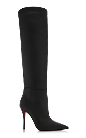 CHRISTIAN LOUBOUTIN Zependris 100mm Leather Boots - Black