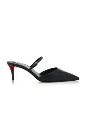 CHRISTIAN LOUBOUTIN Milena 60mm Leather Mules - Black