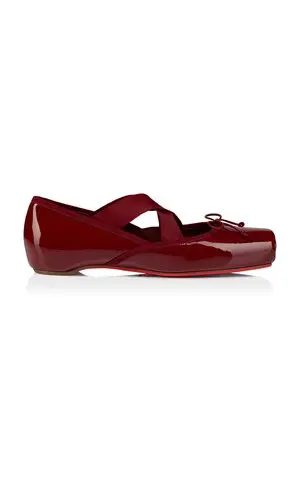 CHRISTIAN LOUBOUTIN Cassiasticina Patent Leather Ballet Flats