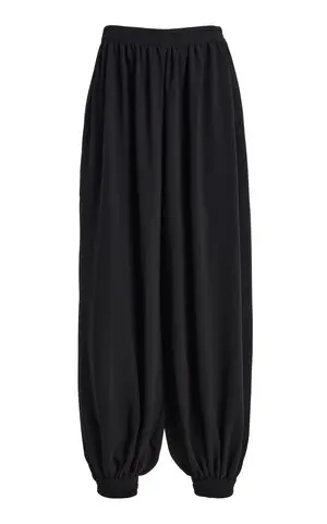 ROTATE BY BIRGER CHRISTENSEN Balloon Pleated Jersey Pants