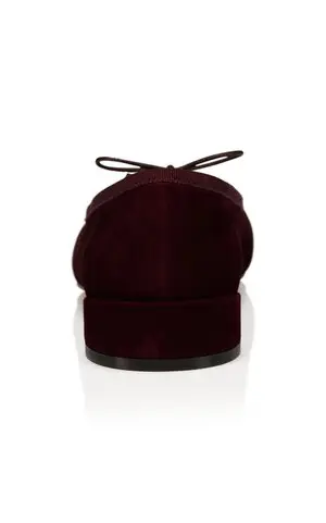 CHRISTIAN LOUBOUTIN Sweetie Jane Velvet Leather Flats