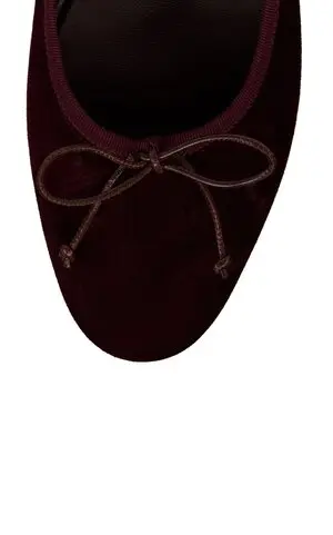 CHRISTIAN LOUBOUTIN Sweetie Jane Velvet Leather Flats