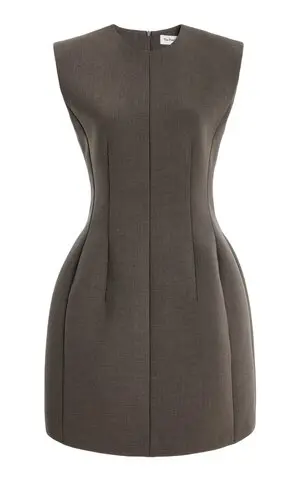 THE FRANKIE SHOP Bryn Cinched Crepe Mini Dress
