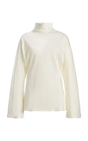 RÓHE Minimal-waisted Satin Top
