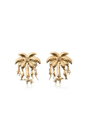 Jacquemus Palm Tree Brass Earrings