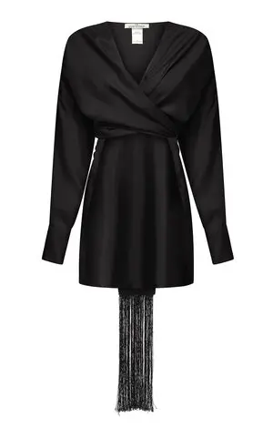 DI STAVNITSER Reversible Silk Blouse - Black