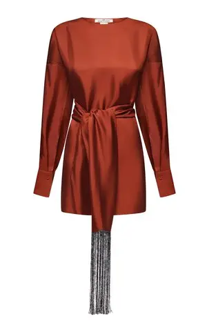 DI STAVNITSER Reversible Silk Blouse - Red