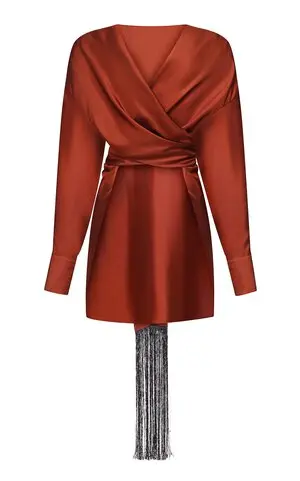 DI STAVNITSER Reversible Silk Blouse - Red