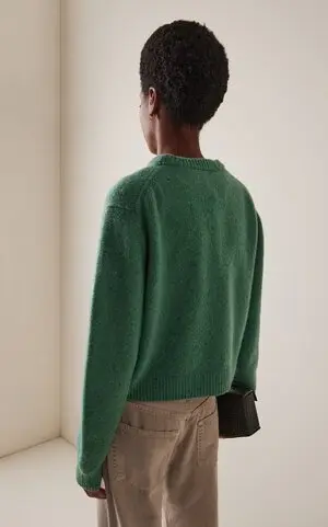 RÓHE Fitted Wool-blend Mouliné Sweater