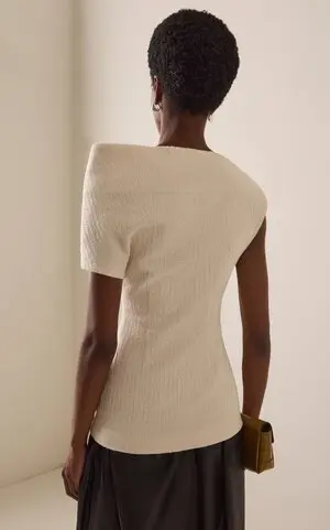 TOTEME One-shoulder Cotton Top