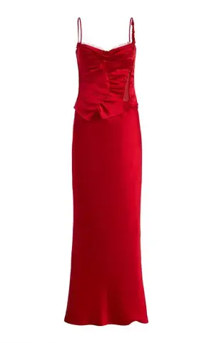 Alejandra Alonso Rojas Hand Draped Satin Gown