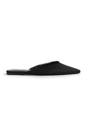 TOTEME Frayed Satin Lounge Slippers
