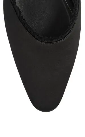 TOTEME Frayed Satin Lounge Slippers