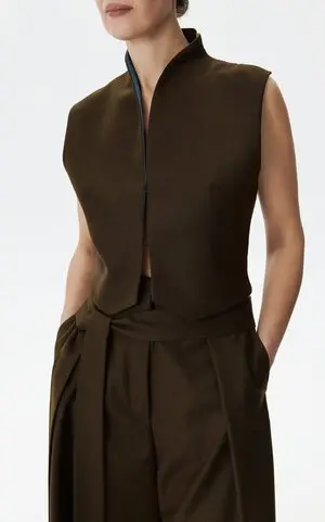 DI STAVNITSER Joker Reversible Wool-blend Vest